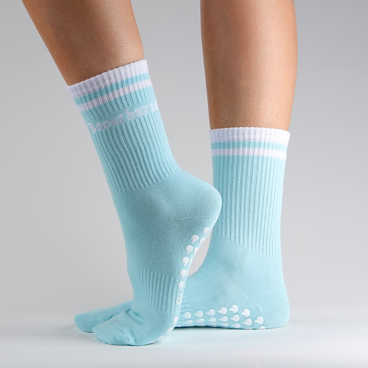 Boost Burn Sock in Boost Blue & White